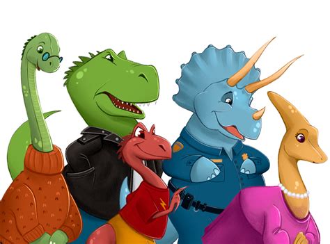 Artstation Cartoon Character Design Dinosaurs