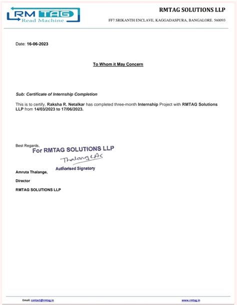 Raksha Netalkar On Linkedin Internshipcompletion Grateful