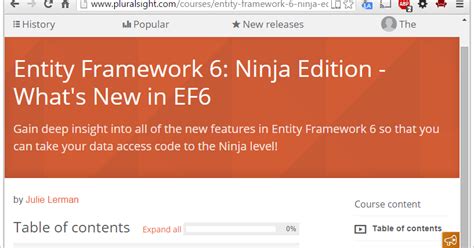 Tcs Blog Watching Entity Framework 6 Ninja Edition