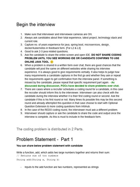 Coding Round Interviewers Rulebook Pdf Parameter Computer