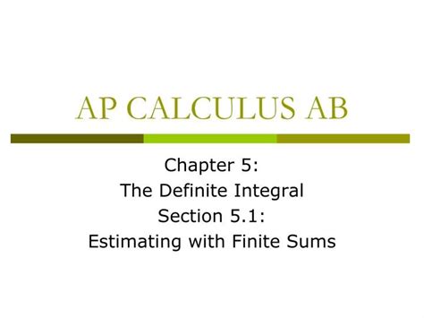 PPT AP CALCULUS AB PowerPoint Presentation Free Download ID 4363401