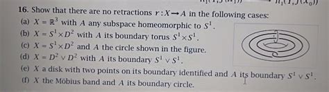 Solved 16 Show That There Are No Retractions R X A In The Chegg Com