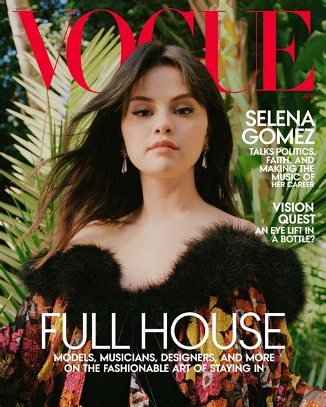Selena Gomez In Vogue Us April 2021 By Nadine Ijewere