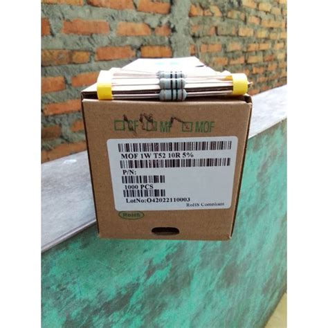Jual Resistor 1w 10ohm Taiwan Green Produk Shopee Indonesia