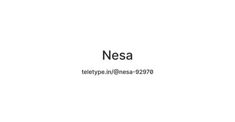 Nesa — Teletype