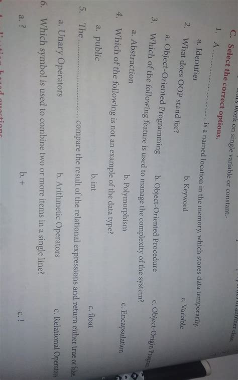 Kindly Answer Choose The Correct Options