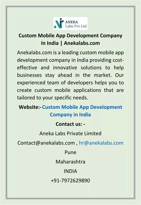 Ppt Custom Mobile App Development Company In India Powerpoint Presentation