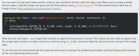 章节“纹理”缺少一段 · Issue 170 · Learnopengl Cnlearnopengl Cn · Github