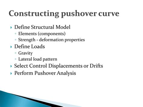 Non Linear Static Pushover Analysis Pdf Civil Engineering Industry Industries