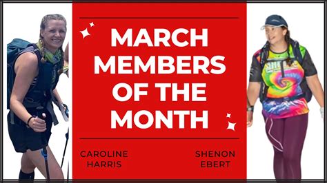 ⭐members Of The Month ⭐ March Caroline Harris And Shenon Ebert