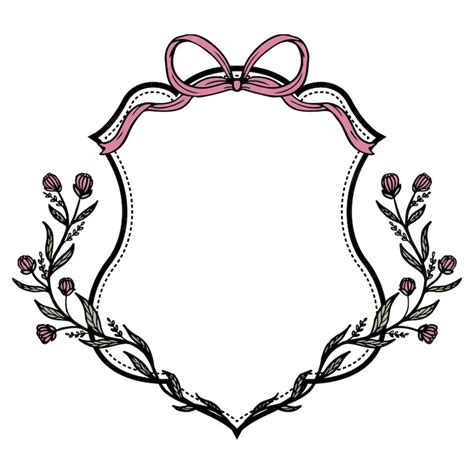 Premium Vector Vintage Wedding Crest Monogram Floral Botanical Design