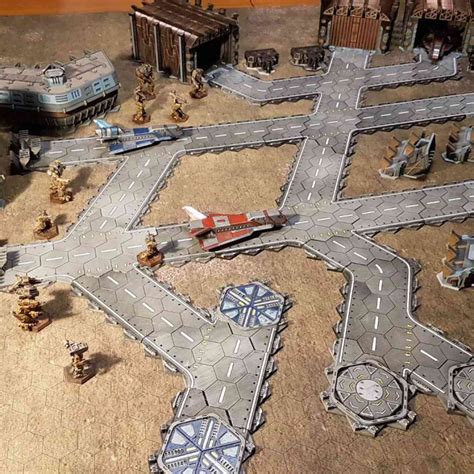 D Printable HEXTECH Aeroplex Core Bundle Battletech Compatible Hex Terrain By Thunderhead