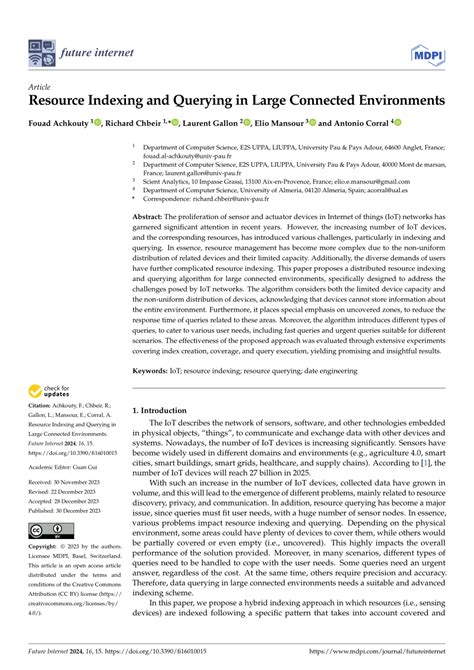 pdf resource indexing and querying in large connected environments