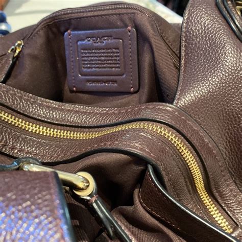 Coach Bags Coach Lexy Brown Pebble Leather Bag Poshmark