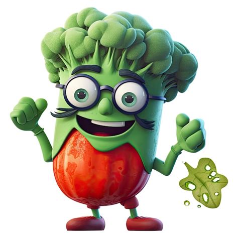Premium Ai Image Design A Character Illustration For A Vegan Food