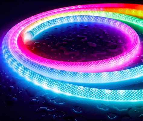 Loamlin 32ft 360 Degree Neon Rgbic Rope Lights Ws2811