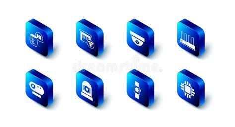 Set Smart Garage Motion Sensor Router And Wi Fi Signal Processor With Cpu Home Smart Watch