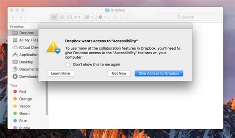 how to use dropbox and fix dropbox issues on mac