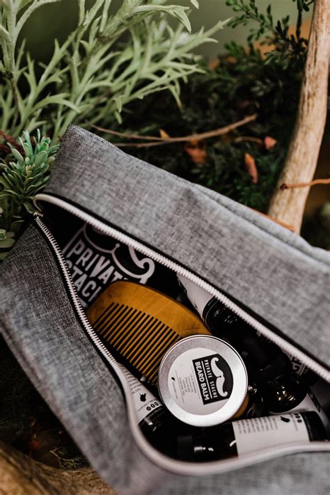Beard Grooming Kit Beard Oil Balm Comb And Grooming Bag Etsy