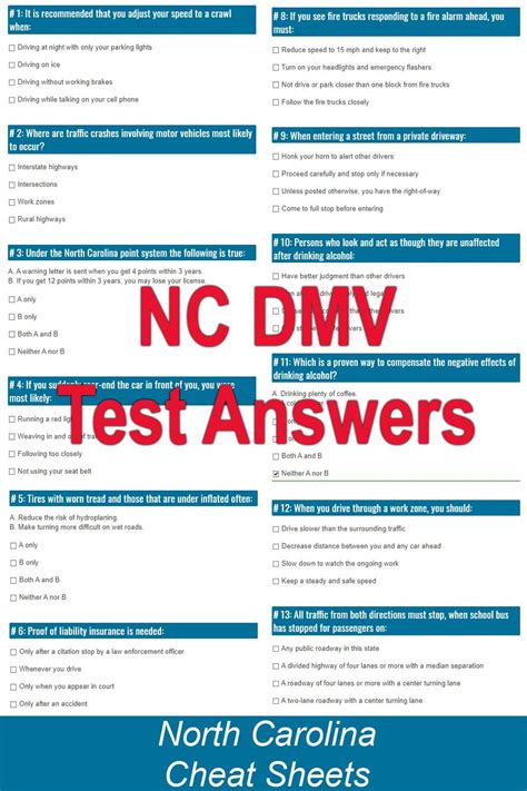 Printable Dmv Practice Test With Answers