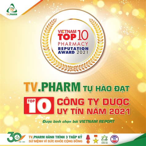 TV Pharm vào Top công ty sản xuất dược phẩm uy tín năm