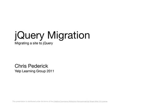 Jquery Migration Pdf