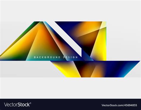 Triangle Fluid Color Gradient Abstract Background Vector Image