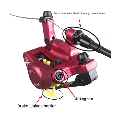 Zoom Hb100 Mountain Line Pulling Hydraulic Disc Brake Calipers Front ...