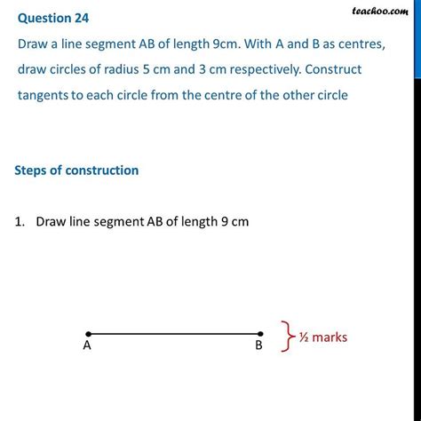 draw a line segment ab of length 9 cm with a and b as centres draw