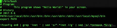 Macos 终端指令查找本地ip地址以及写入shell Scriptmac Shell 显示本机ip Csdn博客
