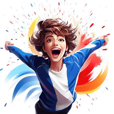 Premium Photo French Olympics Games Animated French Supporters Unite