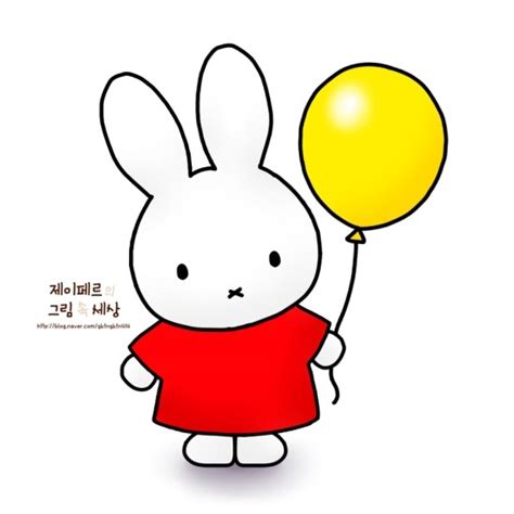 그리기 쉬운 토끼 캐릭터 미피 그리기 손그림 강좌 네이버 블로그