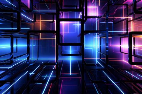 Premium Ai Image Dynamic Patterns In Motion A Journey Through Futuristic Realms The