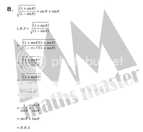 Trigonometric Identities Exercises Part 1 « Maths Master