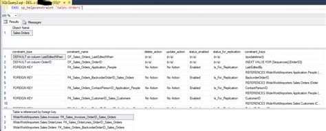 Finding Table Defaults Primary And Unique Keys And Foreign Keys With
