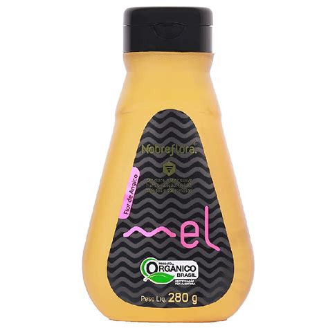 Mel Flor De Angico OrgÂnico Bisnaga Nobreflora 270 G Oba Hortifruti