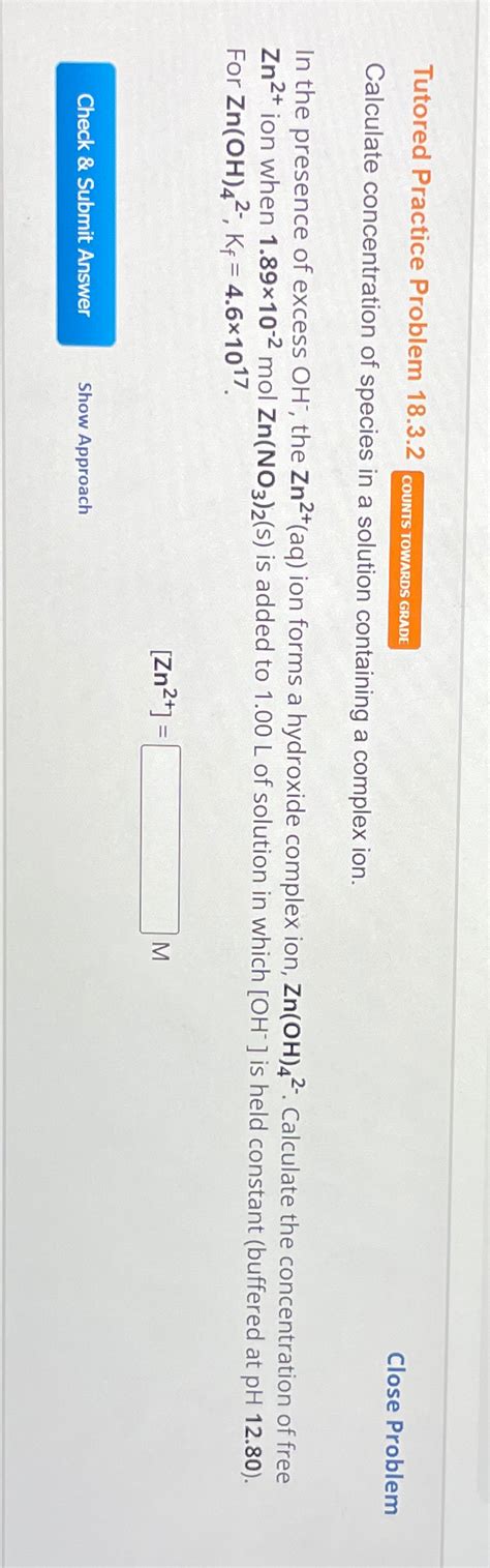 Solved Tutored Practice Problem 1832close Problemcalculate