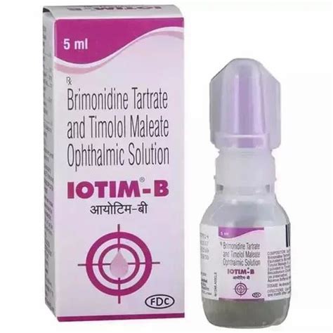 Brimonidine Tartrate Timolol Maleate Ophthalmic Solution Packaging Size 5 Ml At ₹ 385piece In