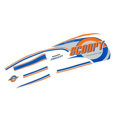 Sticker Body Set Kanan Putih Honda Scoopy Esp K16r