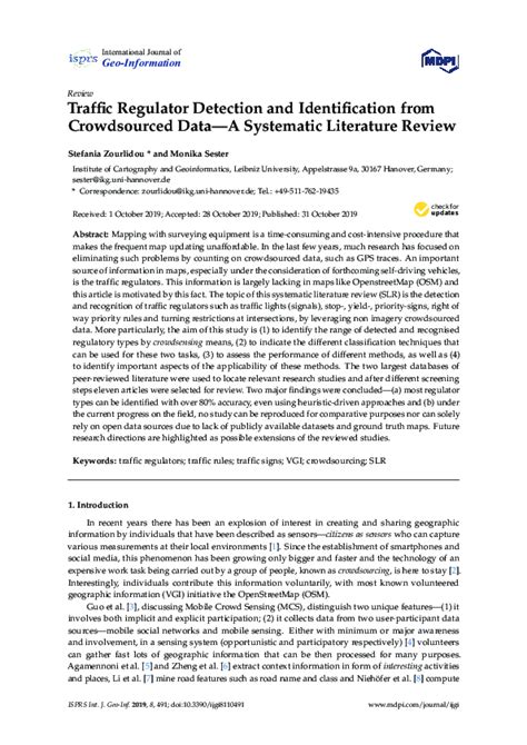 Pdf Traffic Regulator Detection And Identification From Crowdsourced