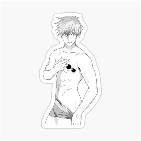 Gojo Satoru Sexy Sticker By Amya Art Redbubble