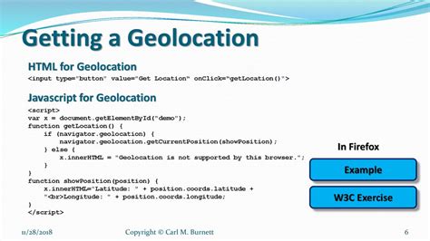 Session V Html5 Apis Html5 Geolocation Ppt Download