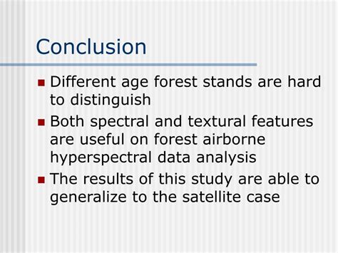 Ppt Forest Classification Using High Spectral And Spatial Resolution