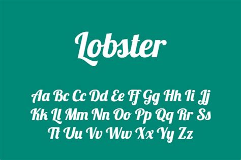 Lobster Font ActionFonts Com
