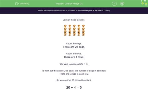 Division Using Arrays Worksheets Division Using Arrays Worksheets