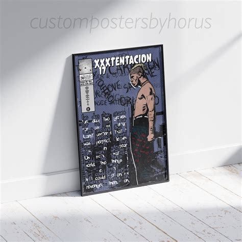 Xxxtentacion Comic Book Style A4 Poster Etsy
