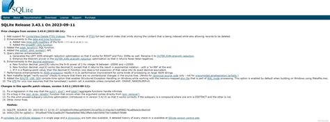 【sql】【sqlite】sqlite Release 3431 On 2023 09 11sqlite 编译为 3432但是运行 【sql】【sqlite】sqlite Release 3431 On 2023 09 11sqlite 编译为 3432但是运行