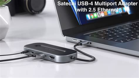 米satechi、usb C Aや8k 60hz出力対応のhdmi 2 1、2 5gbeポートを搭載したusb4ハブ「satechi Usb 4 Multiport Adapter With