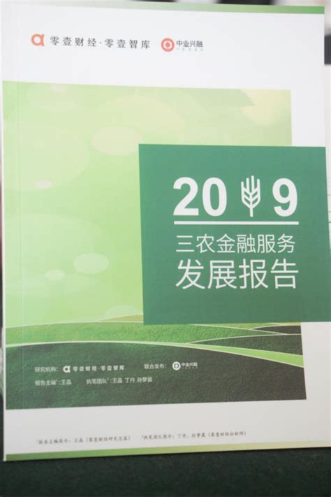中业兴融联合零壹财经发布三农金融服务发展报告2019 界面新闻
