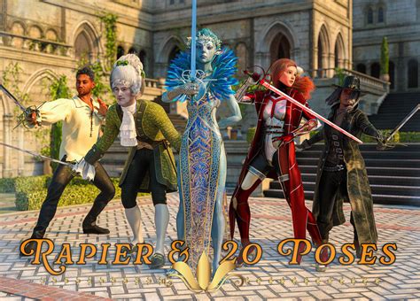 3dload Historix Realistic Poses For Rapier